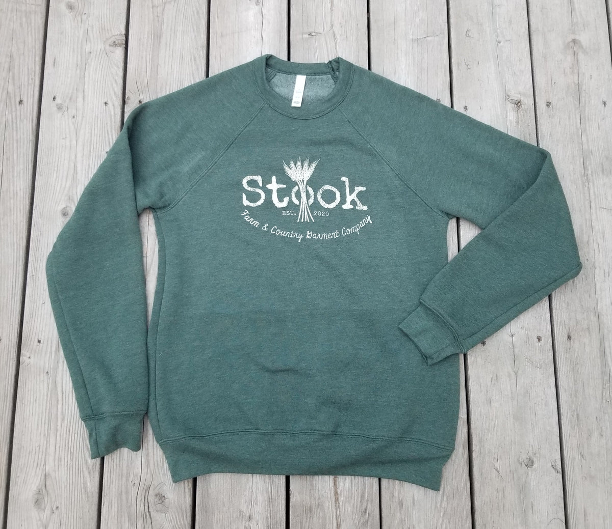 Stook Logo Fleece Sweatshirt- Alpine Green – Stook Garment Company